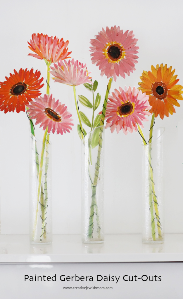 How To A Make A Lovely Painted Daisy Centerpiece - Creative Jewish Mom